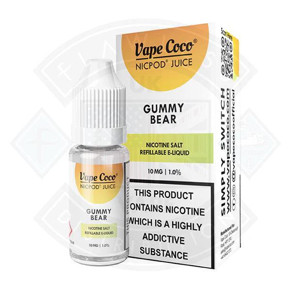 Vape Coco Gummy Bear Nic Salt Pod Juice 10ml – Flawless Vape Shop